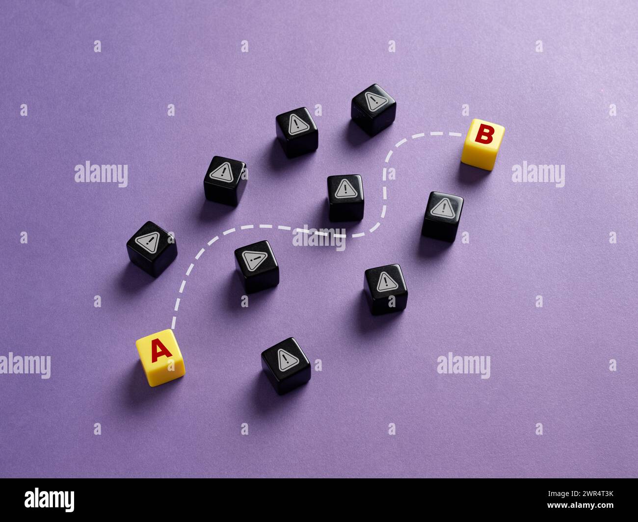 Moving from point A to point B and overcoming obstacles. Business problem solving and creative ...