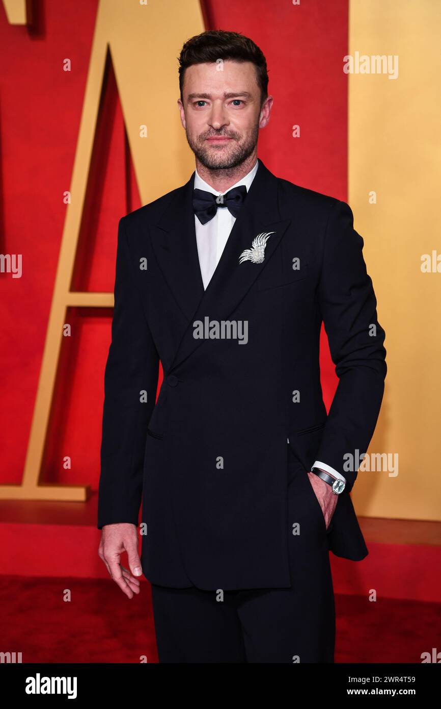 USA. 10th Mar, 2024. Justin Timberlake walking on the red carpet at the ...