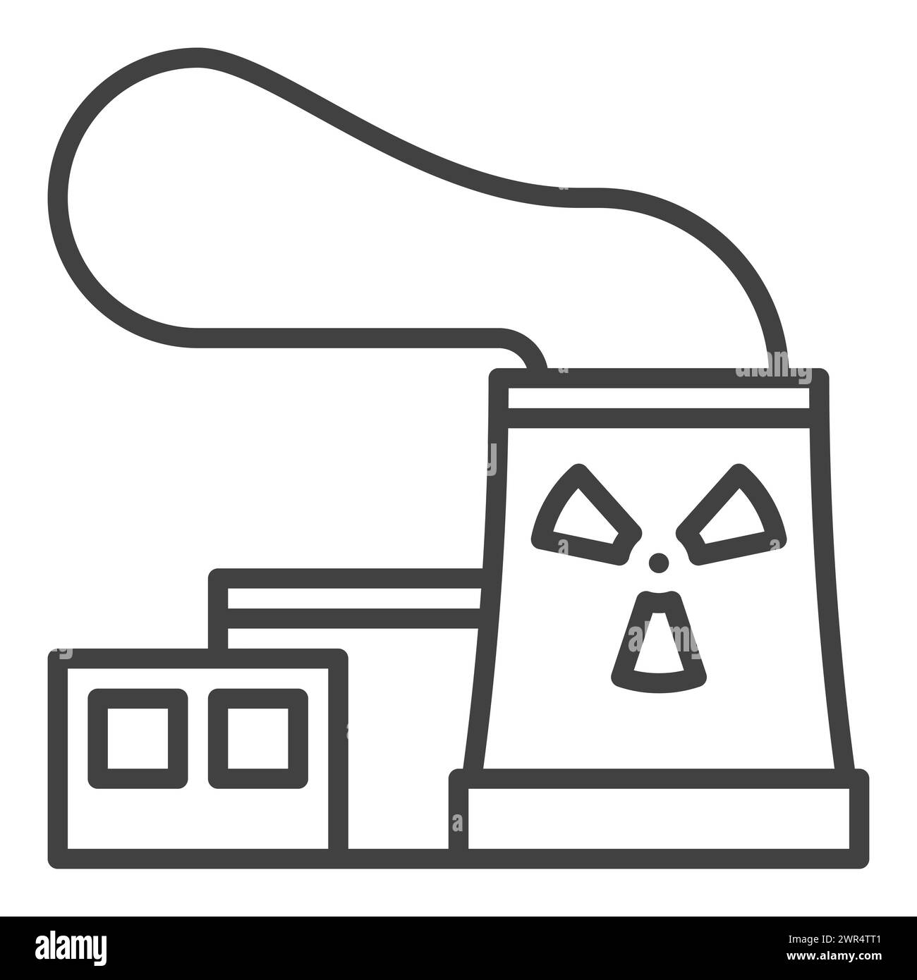 Nuclear Power Plant vector Radiation concept outline icon or symbol Stock Vector Image & Art - Alamy