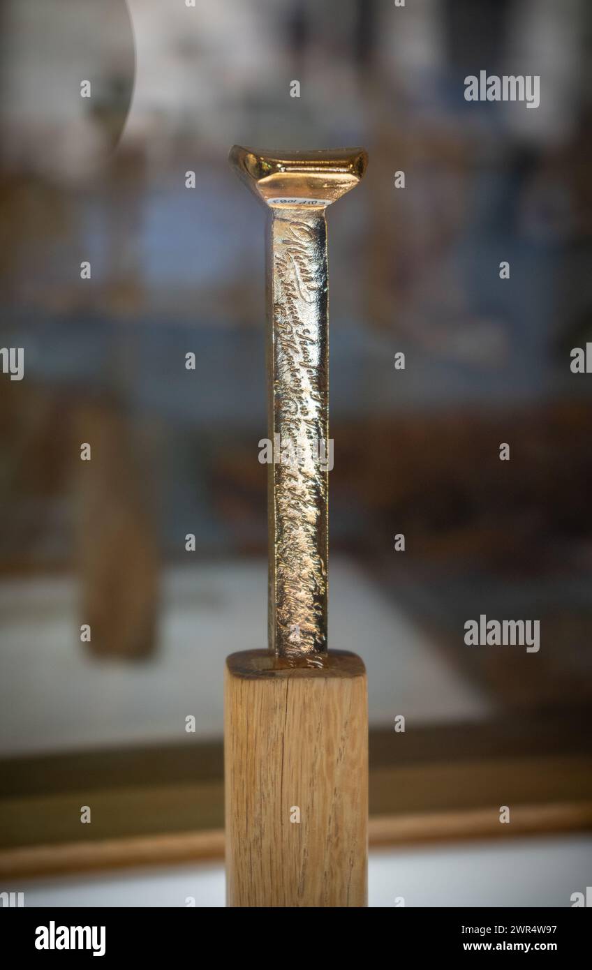 The Famous Golden Spike at Golden Spike National Historic Site, Utah ...