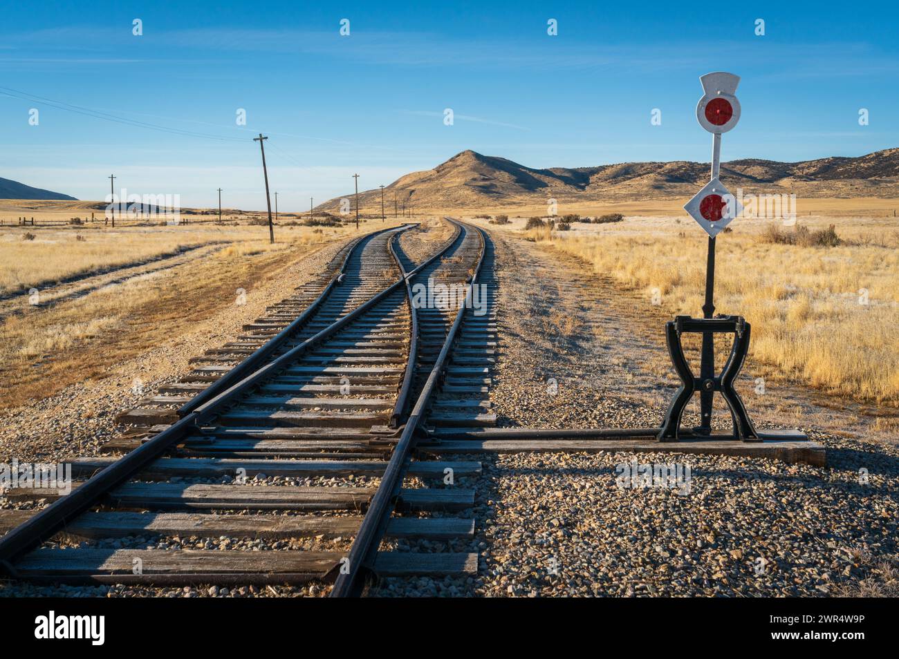 The Historic Train Tracks and Rails at Golden Spike National Historic ...