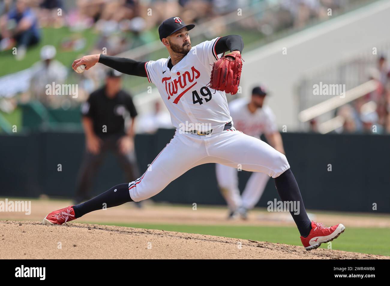 Fort Myers, FL: Minnesota Twins starting pitcher Pablo Lopez (49 ...
