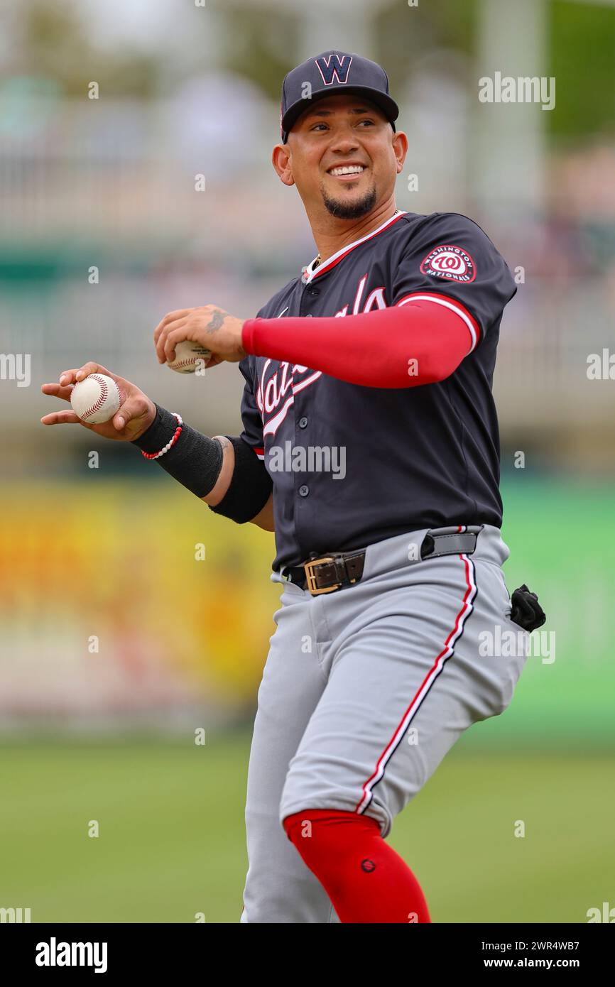 Fort Myers, FL: Washington Nationals shortstop Ildemaro Vargas (14 ...