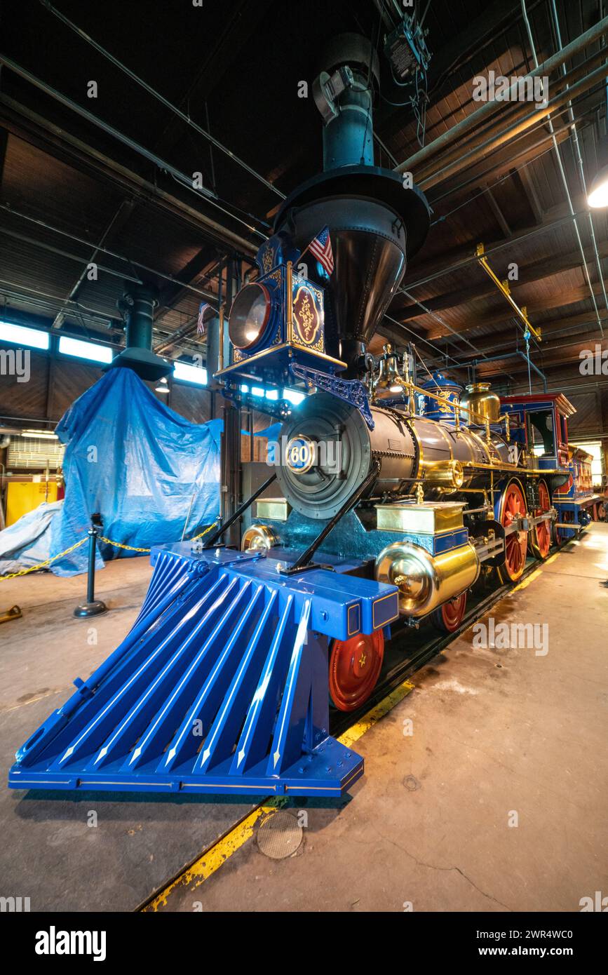 Replicas of the Central Pacific Jupiter and Union Pacific No. 119 ...