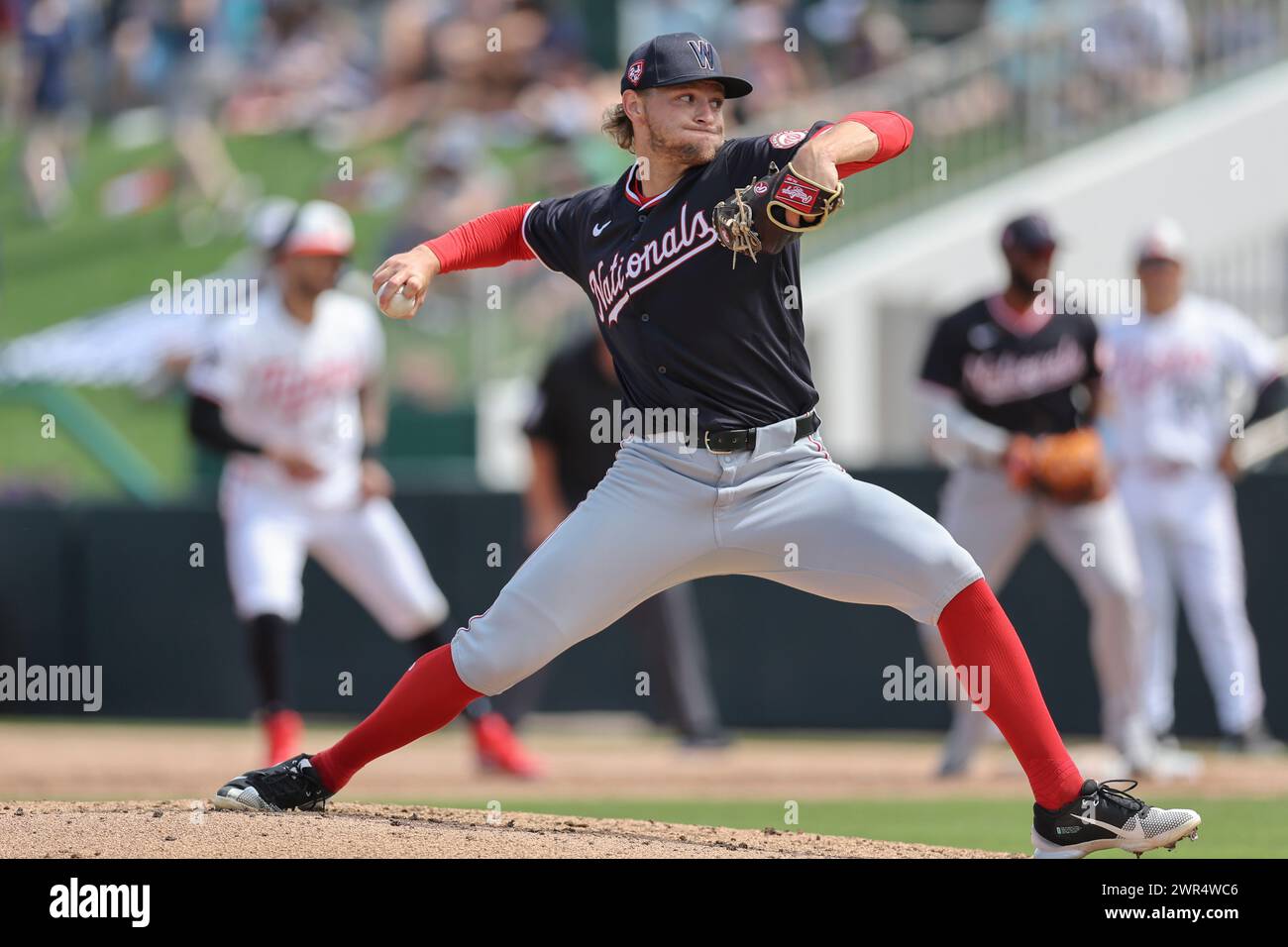 Fort Myers, FL: Washington Nationals relief pitcher Amos Willingham (54 ...