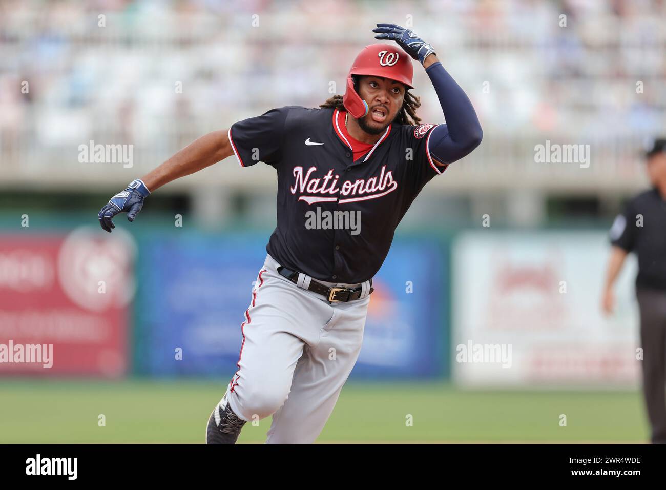 Fort Myers, FL: Washington Nationals right fielder James Wood (50 ...