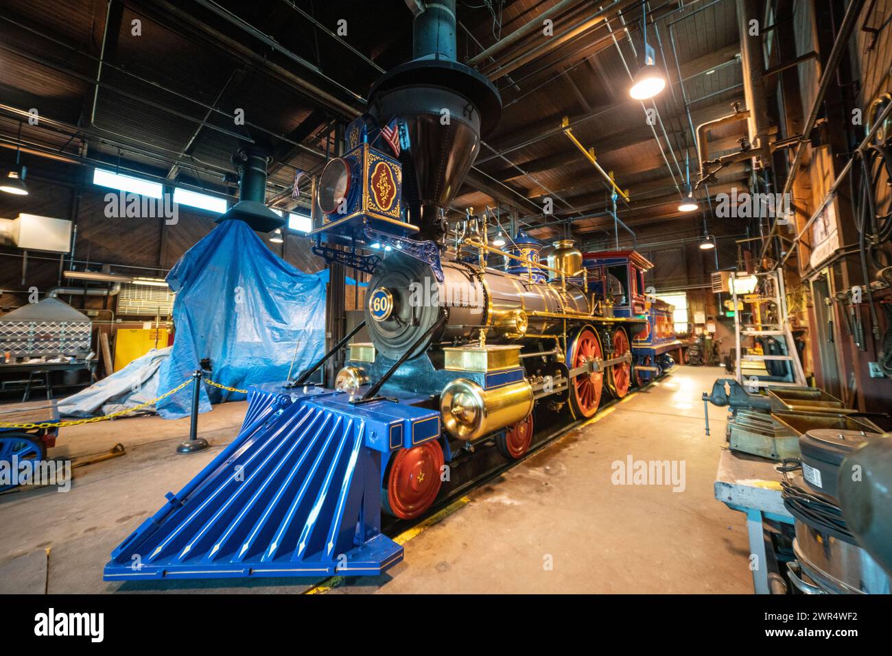 Replicas of the Central Pacific Jupiter and Union Pacific No. 119 ...