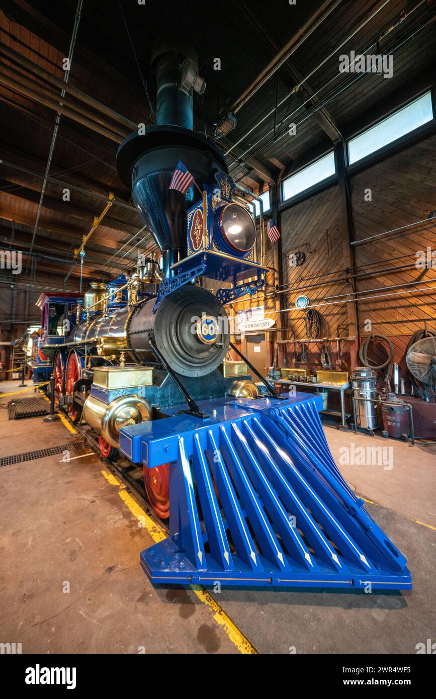 Replicas of the Central Pacific Jupiter and Union Pacific No. 119 ...