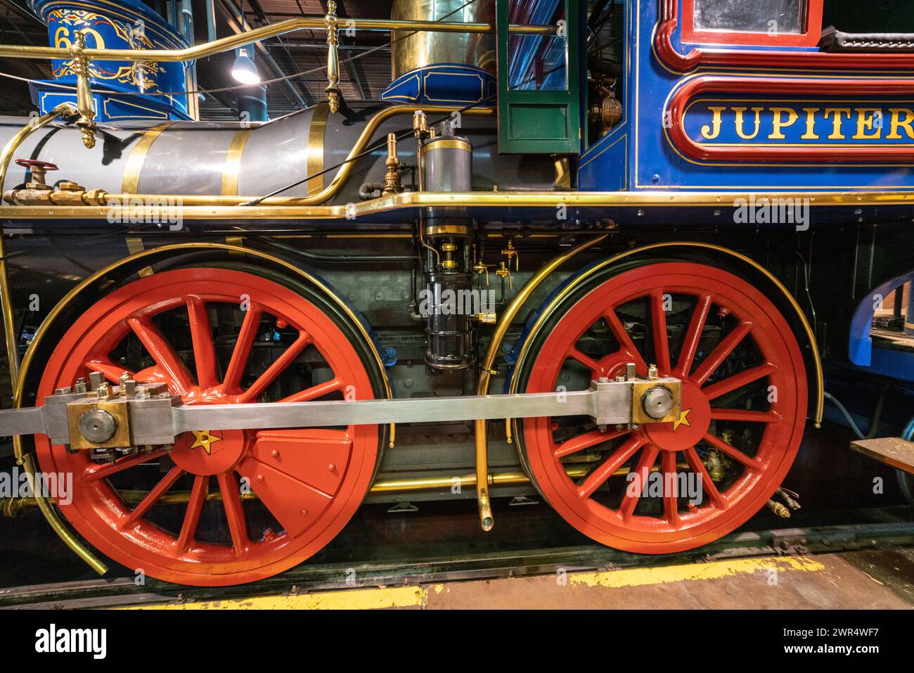 Replicas of the Central Pacific Jupiter and Union Pacific No. 119 ...