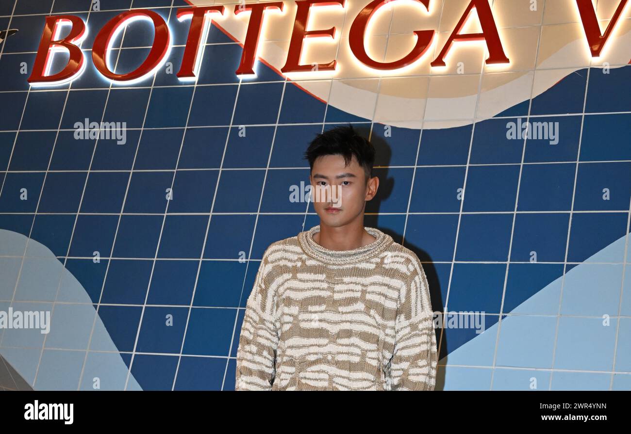 Chinese former competitive swimmer Ning Zetao attends an activity in ...