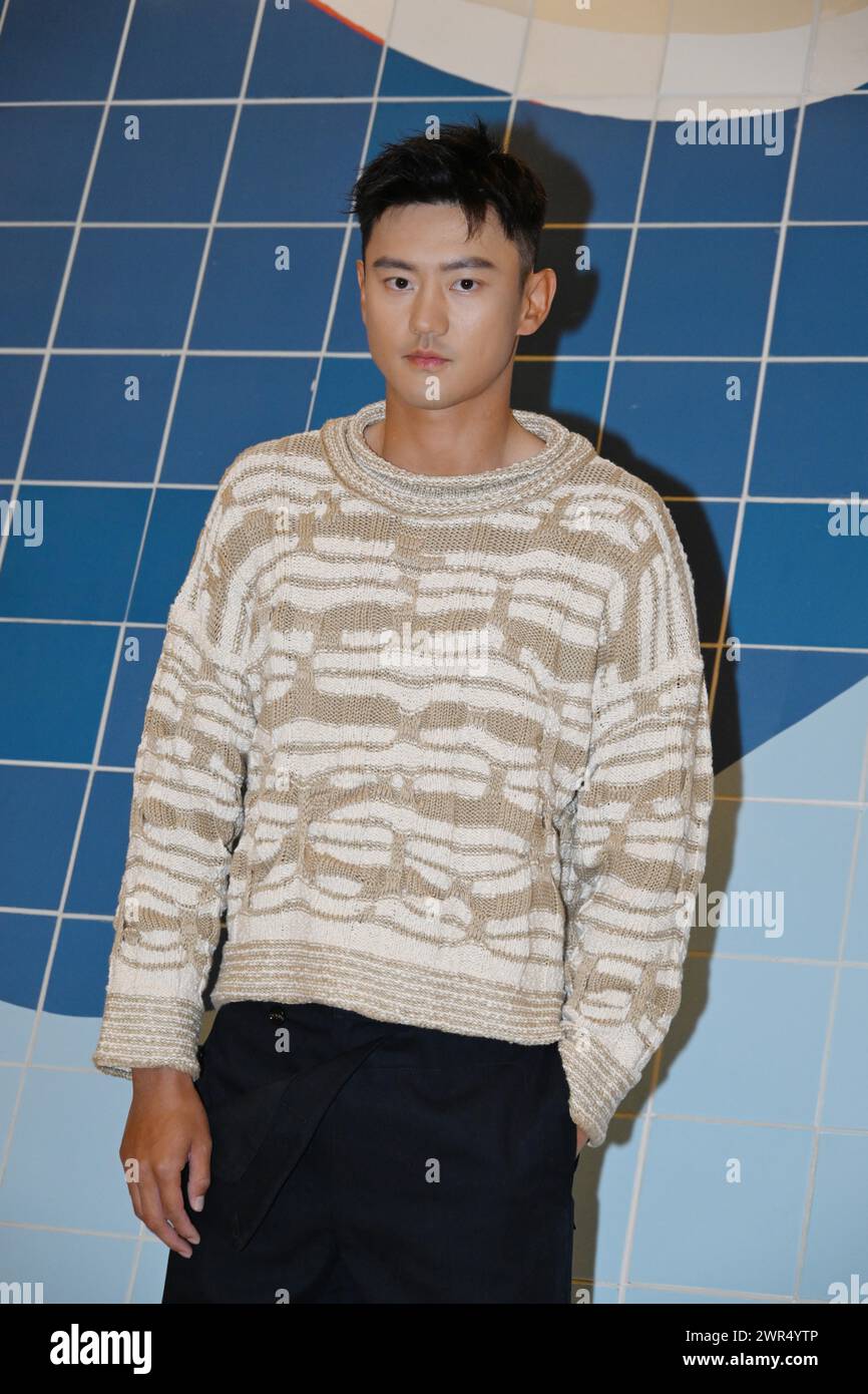 Chinese former competitive swimmer Ning Zetao attends an activity in Shanghai, China, 8 March ...