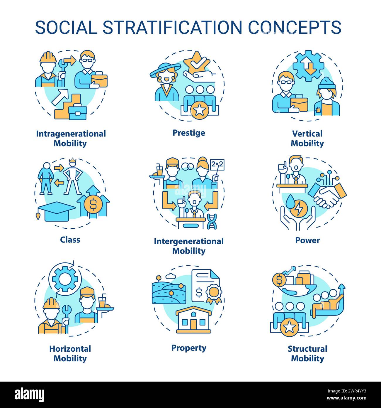 Economic stratification Stock Vector Images - Alamy