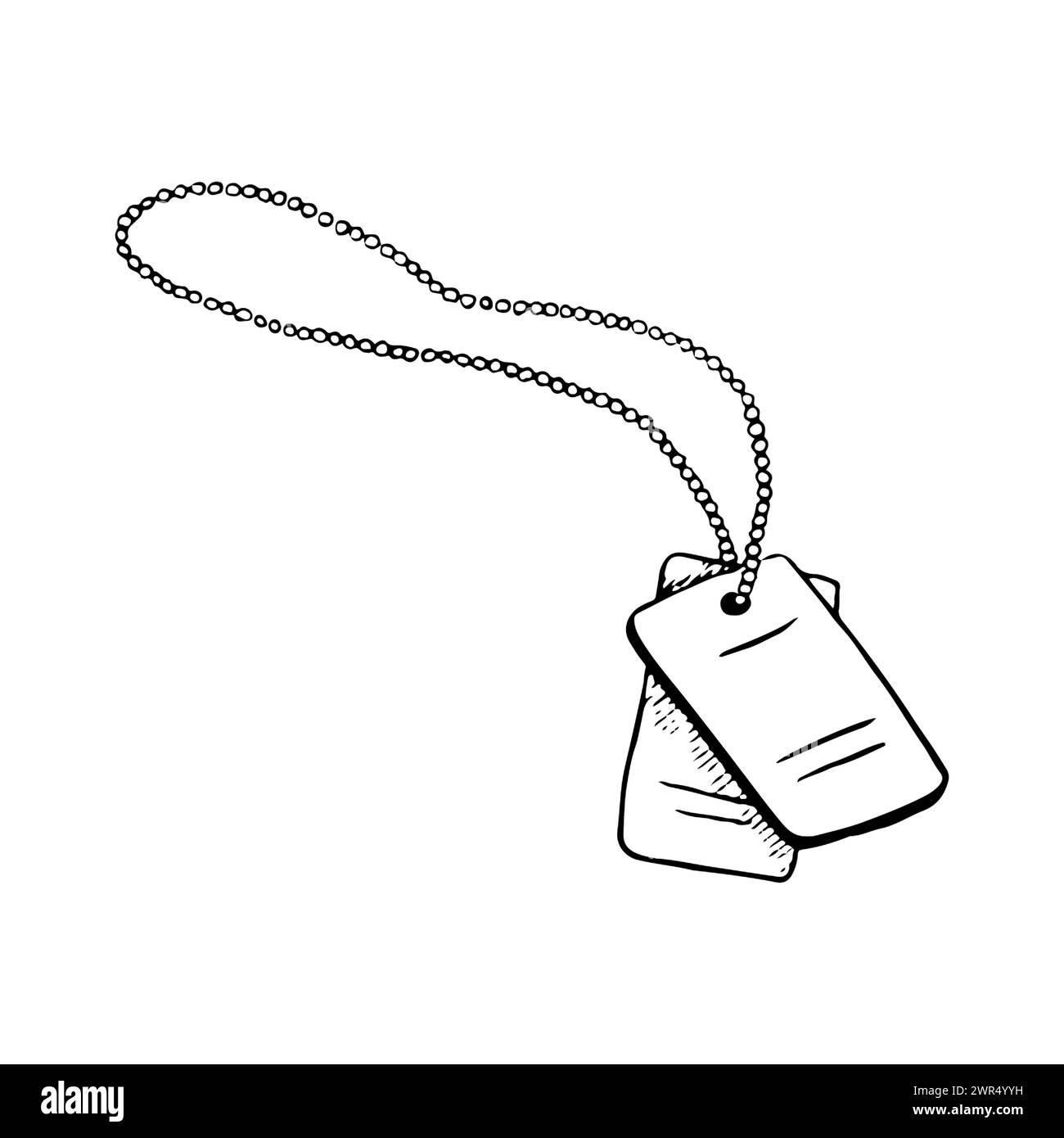 Personal soldier military number badges dog tags Stock Vector Image ...