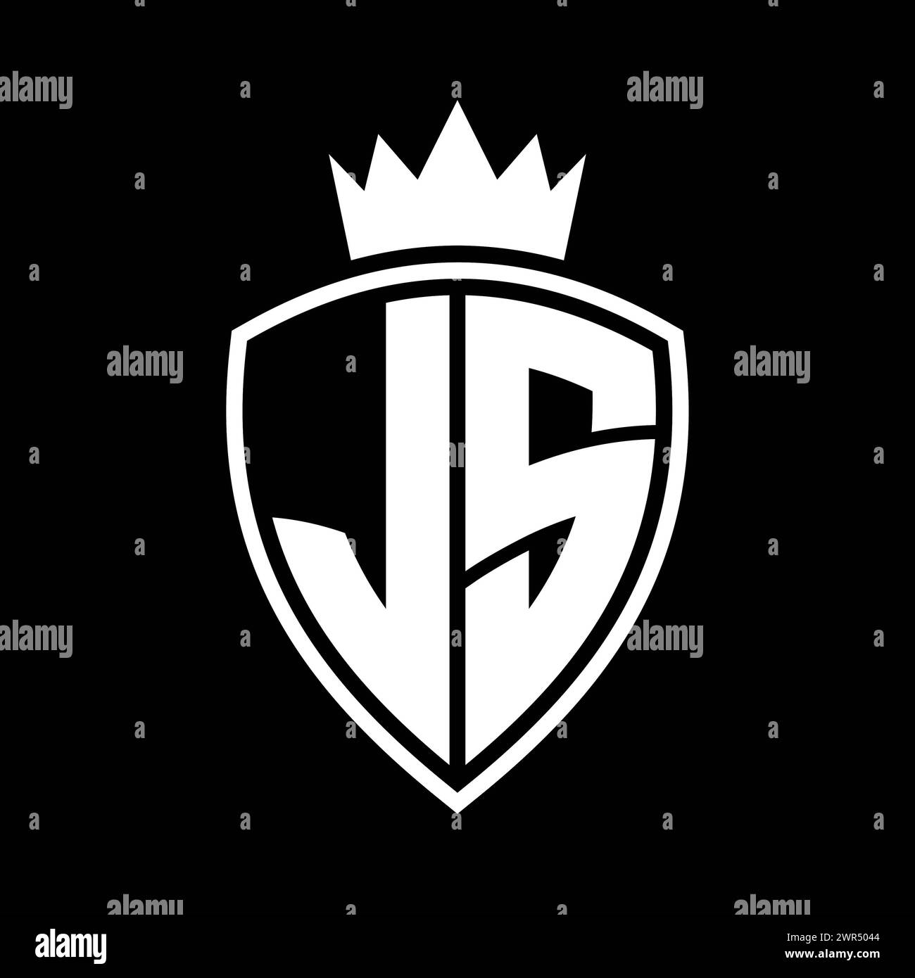 Letter js logo Black and White Stock Photos & Images - Alamy