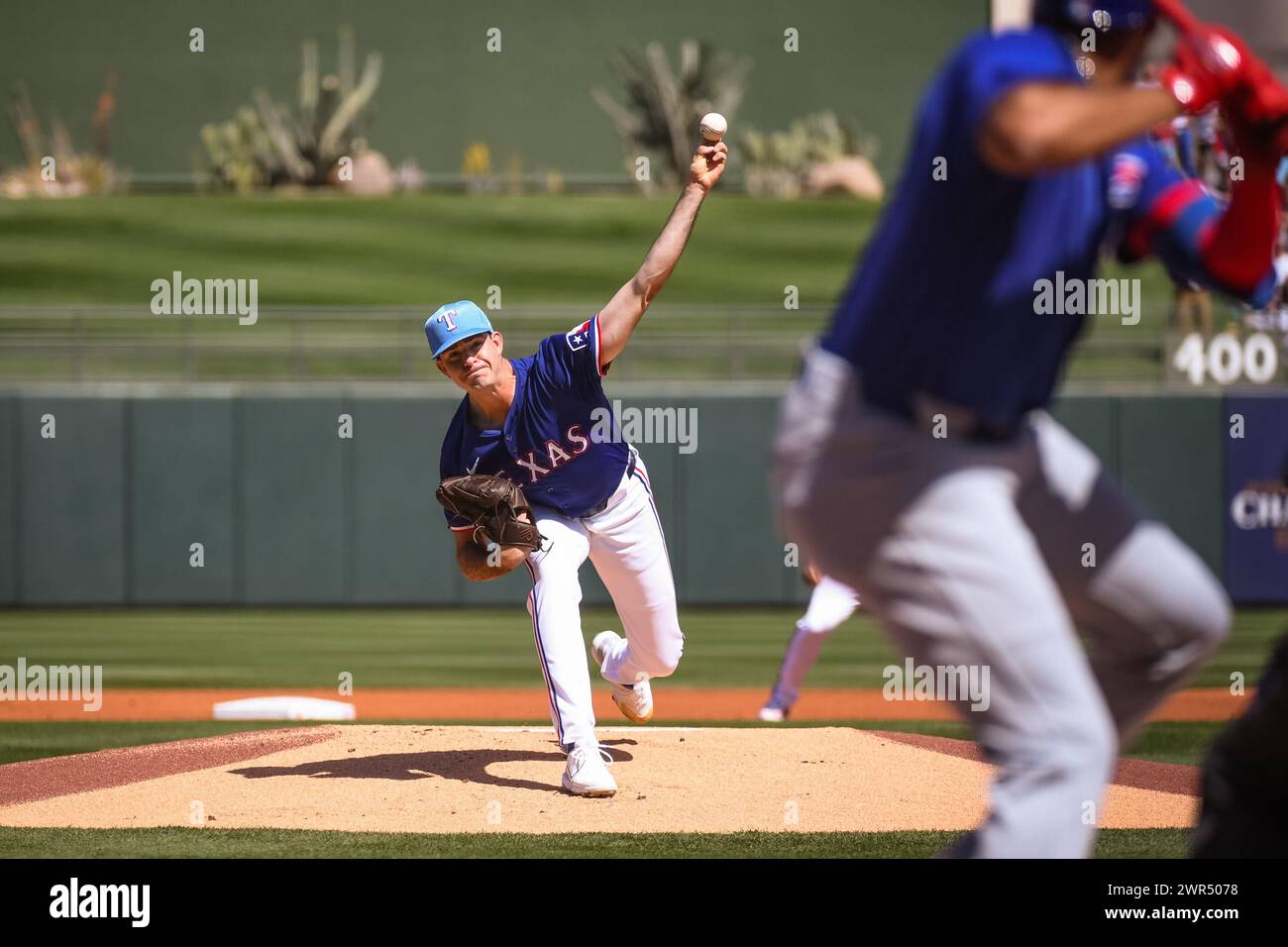 Texas Rangers starting pitcher Cody Bradford (61) throws against the ...