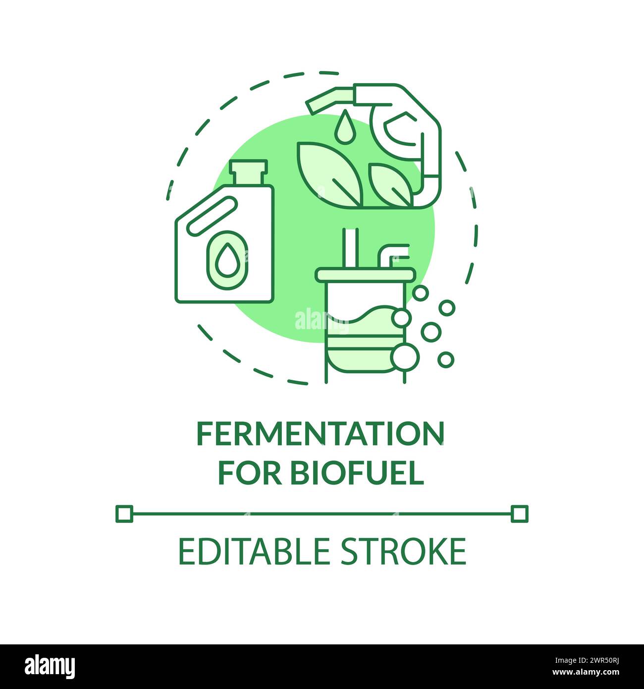 Biomass fermentation Stock Vector Images - Alamy