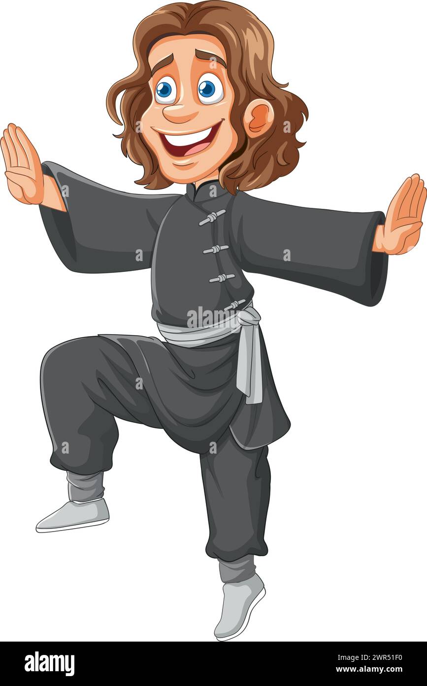 Tai chi practice Stock Vector Images - Alamy