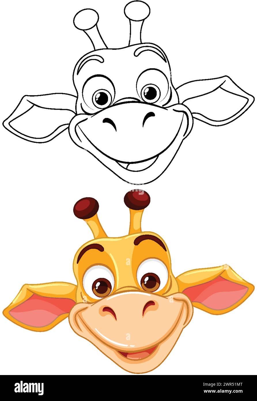 Giraffe Face Mask Printable
