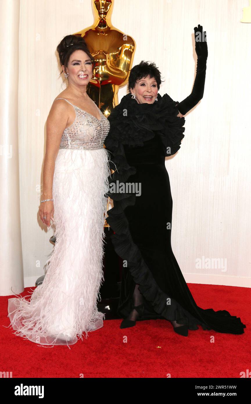 Rita Moreno mit Tochter Fernanda Luisa Gordon bei der Oscar Verleihung ...