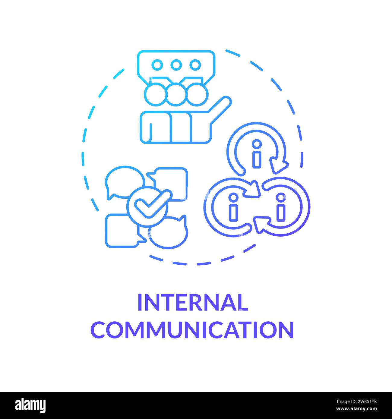 Internal communication blue gradient concept icon Stock Vector Image ... Internal communication blue gradient concept icon Stock Vector Image ...