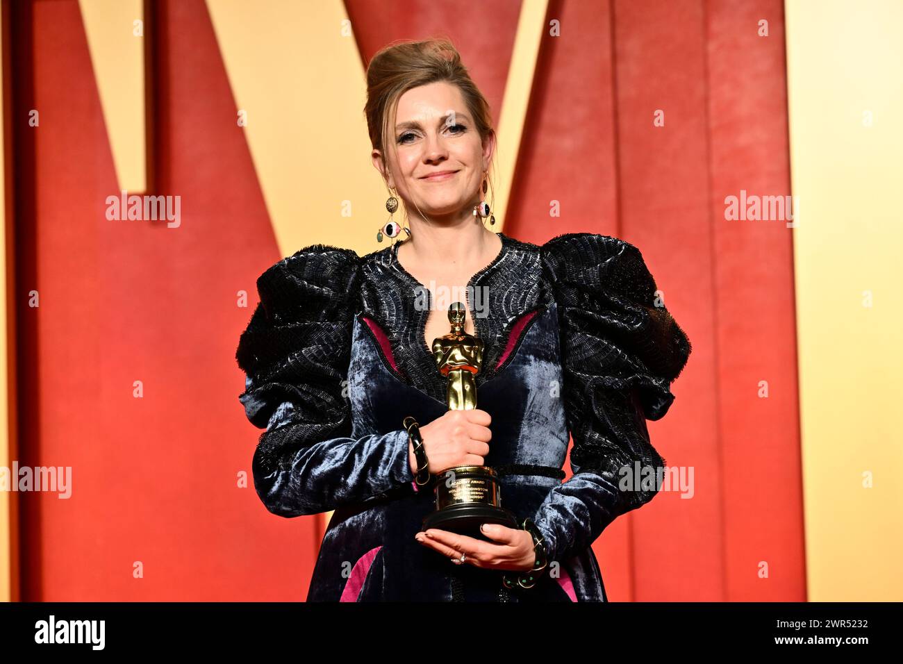 Holly Waddington arrives at the Vanity Fair Oscar Party on Sunday ...