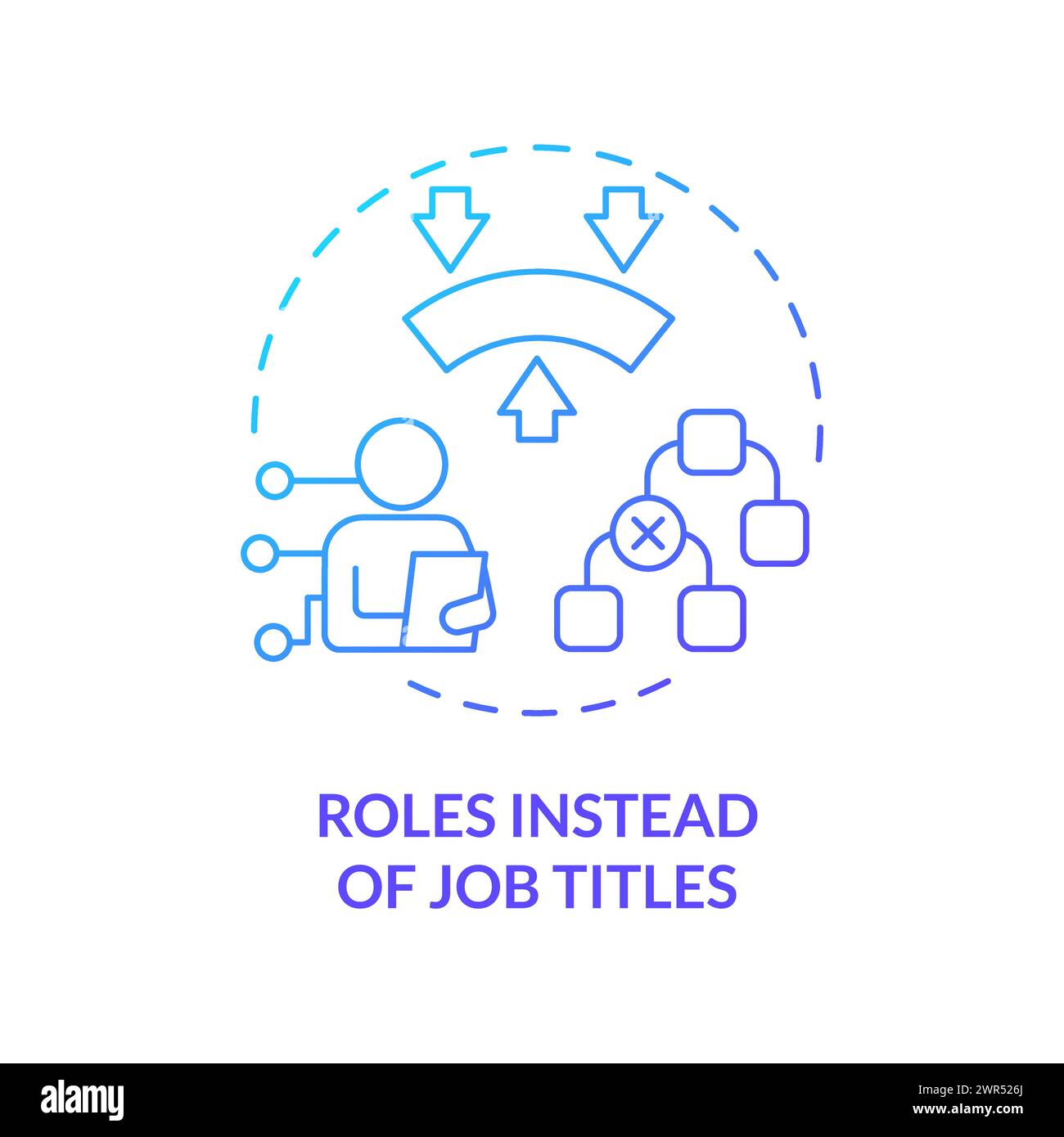 Assuming multiple roles blue gradient concept icon Stock Vector Image ... Assuming multiple roles blue gradient concept icon Stock Vector Image ...
