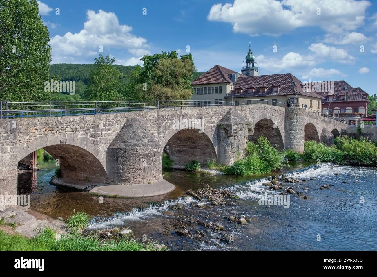 Village of Obermassfeld-Grimmenthal,,River Werra,Thuringia,Germany ...