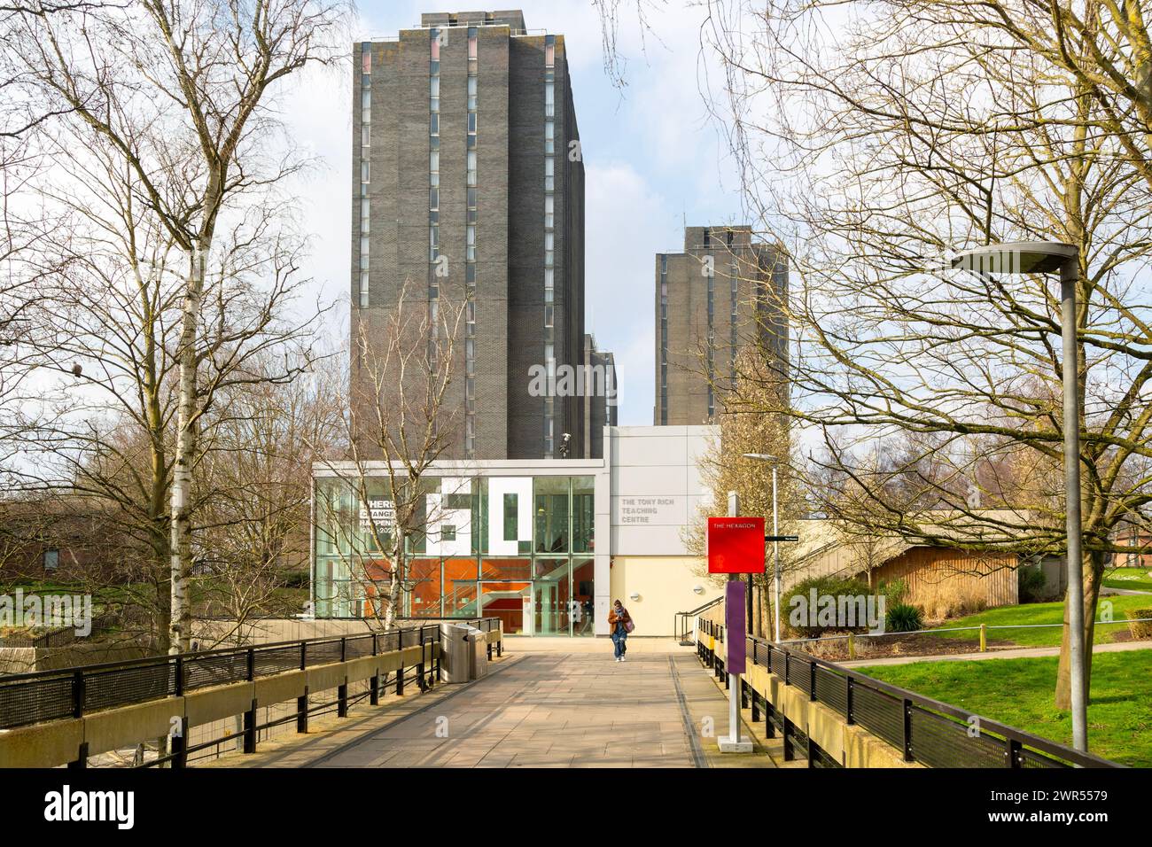 High rise tower blocks North Towers, Tony Rich Teaching Centre ...