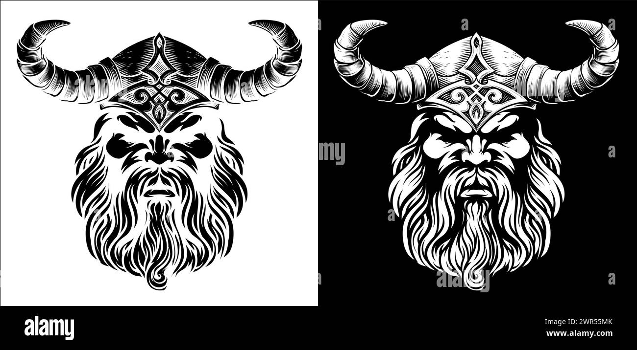 Viking men drawing Black and White Stock Photos & Images - Alamy