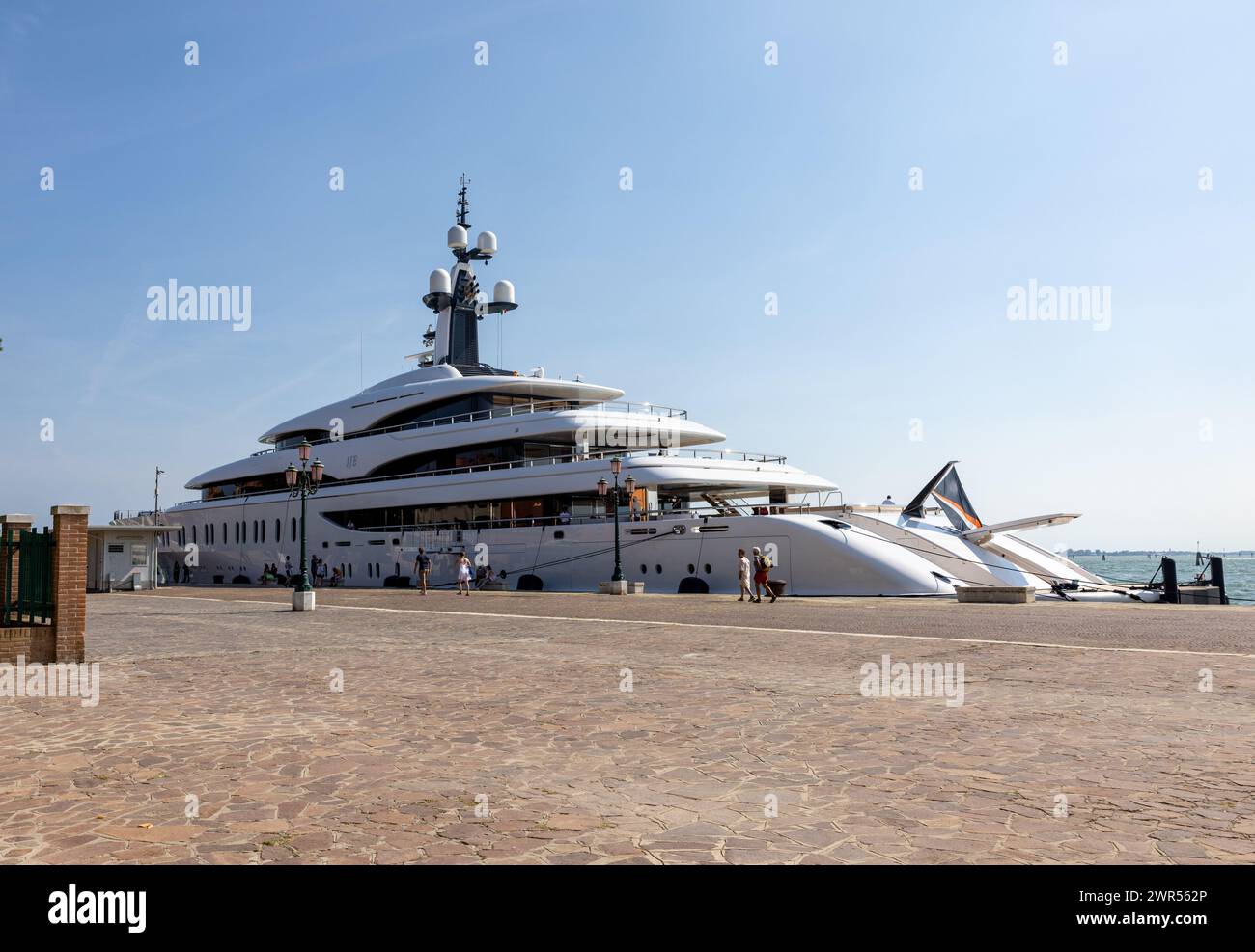 Venice, Italy - Sept 6, 2022: Moored in Venice Spectre is a 69 meter ...