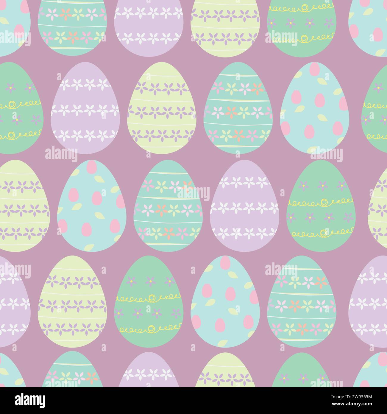 Repeat pattern with delicious chocolate easter eggs vector artwork ...