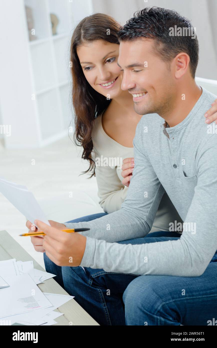 a couple is writing letters Stock Photo - Alamy