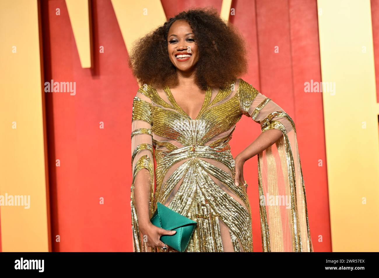 Erika Alexander arrives at the Vanity Fair Oscar Party on Sunday, March ...