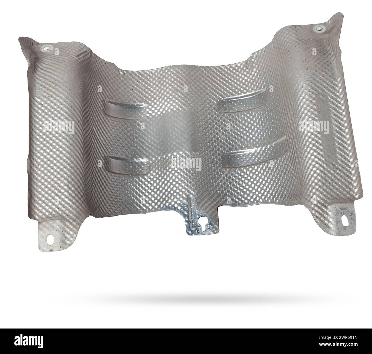 Heat shield made of aluminum to protect vehicle body parts from hot ...