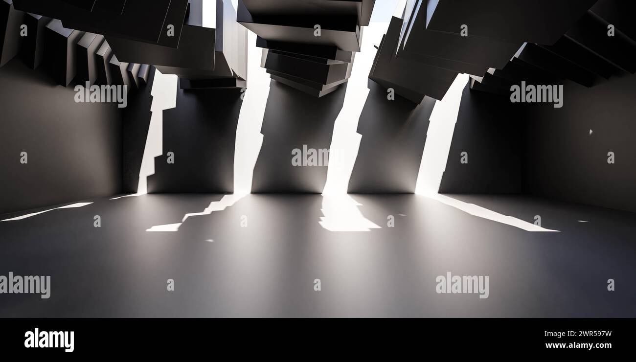 Modern Architectural Design Featuring Abstract Geometric Structures And