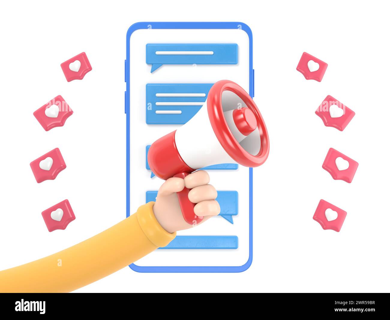 News alert on screen 3d hi-res stock photography and images - Alamy