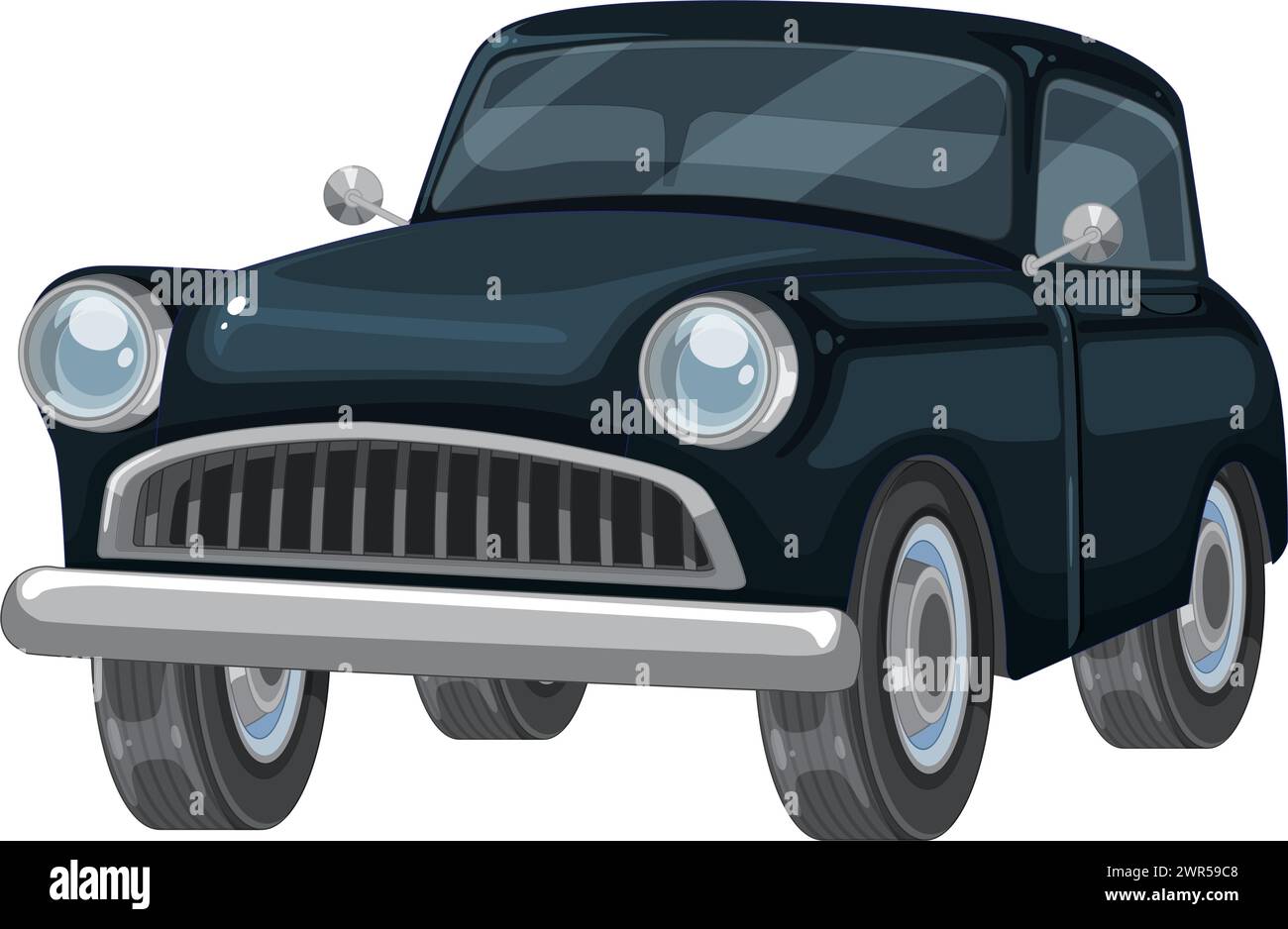 Vector graphic of a retro styled automobile Stock Vector Image & Art ...