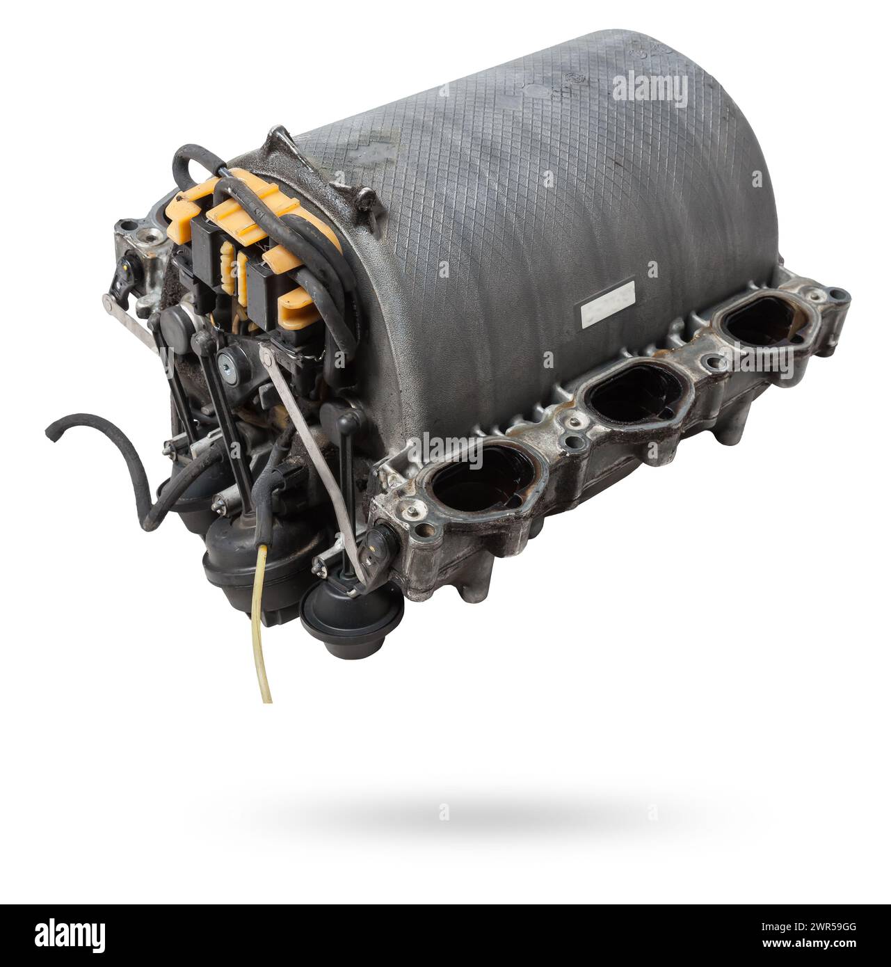 Intake manifold plastic housing with a system for adjusting the air ...