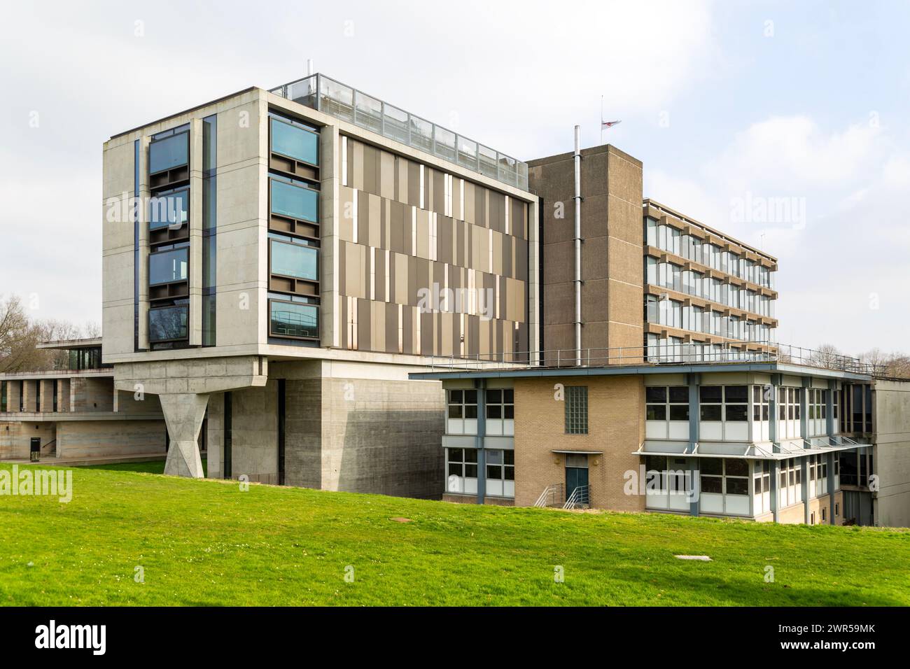 The Albert Sloman library building, University of Essex, Colchester ...