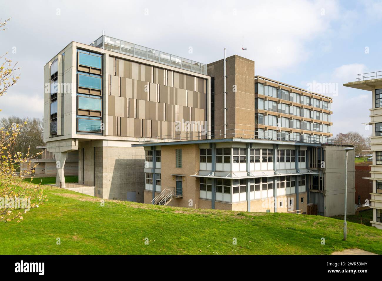 The Albert Sloman library building, University of Essex, Colchester ...