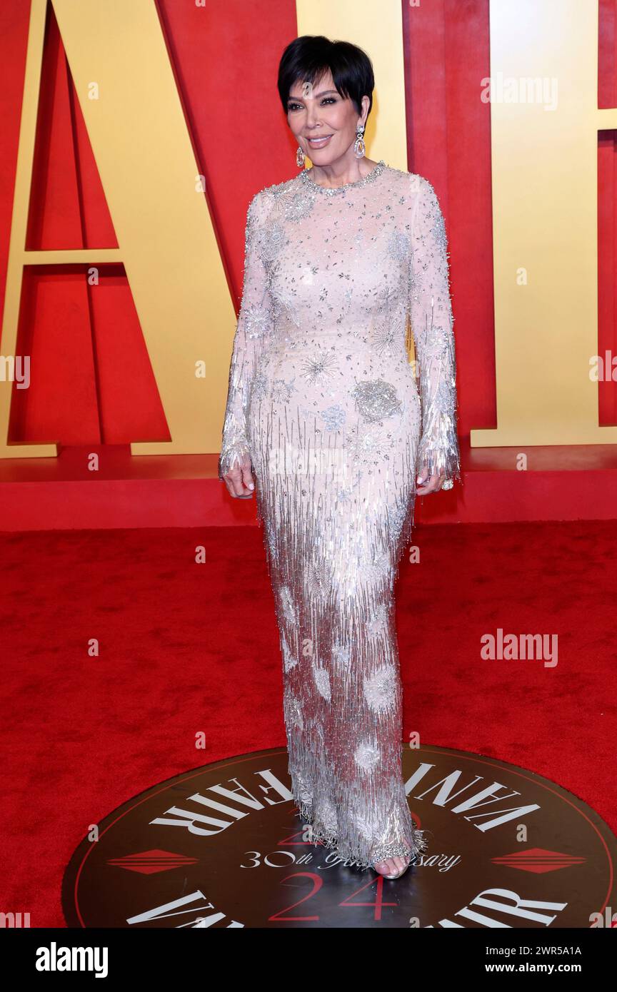 Kris Jenner bei der Vanity Fair Oscar Party 2024 anlässlich der 96 ...