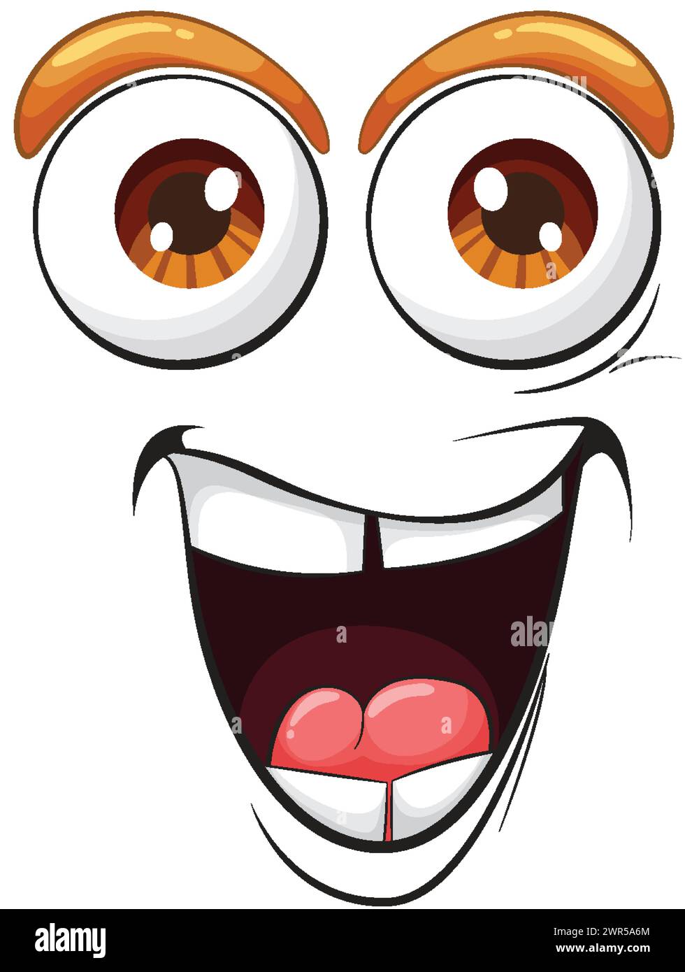 Vector illustration of a happy, smiling face Stock Vector Image & Art ...