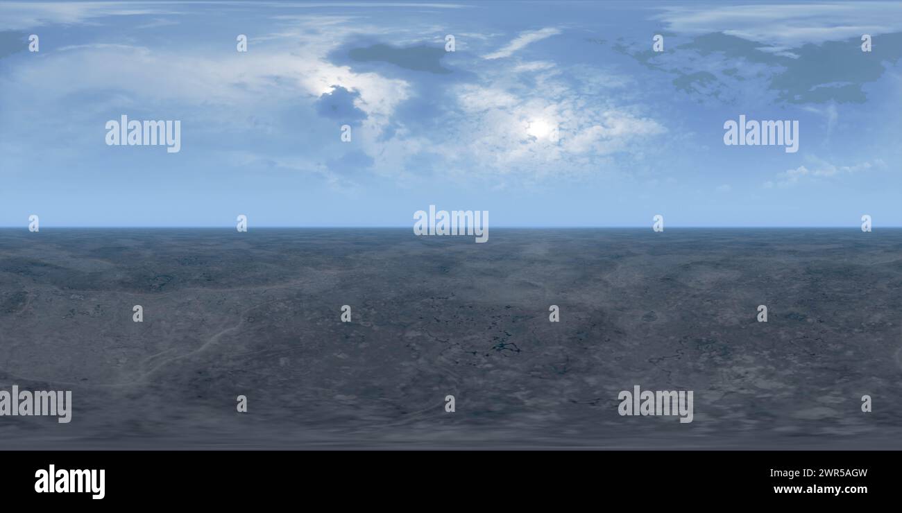 Dark Room With Multiple Wall Lights 360 panorama vr environment map ...