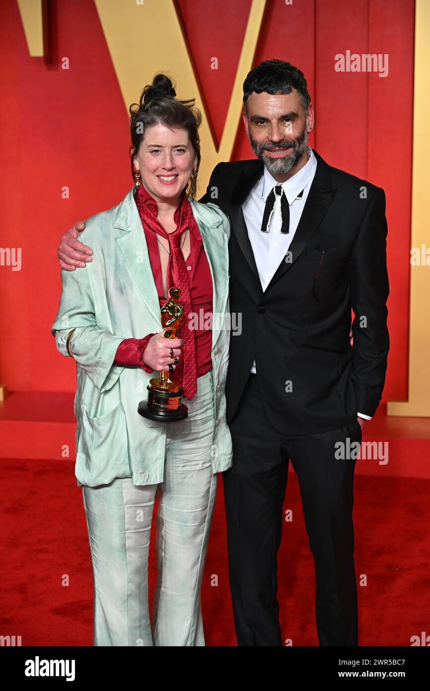Shona Heath (left) attending the Vanity Fair Oscar Party held at the ...