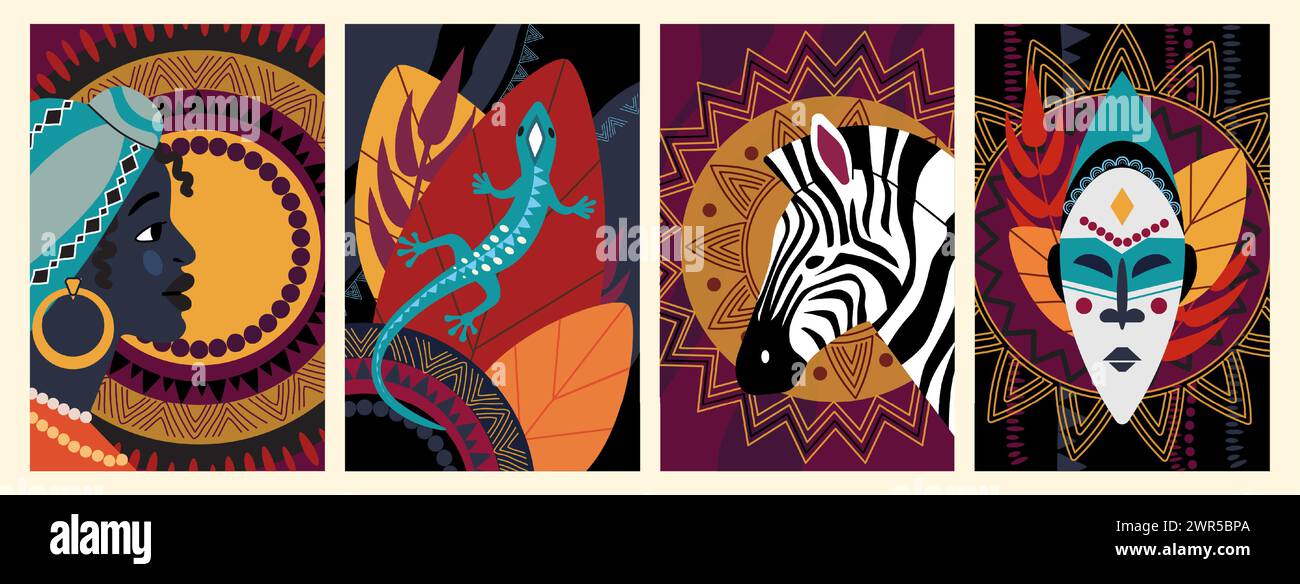 Face Tribal African Pattern