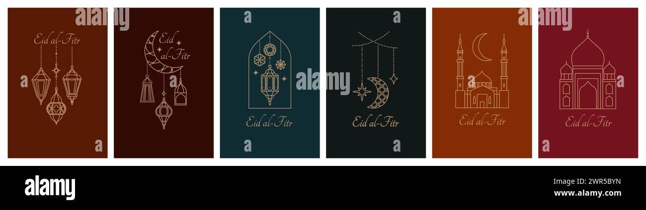 Ramadan pattern. Islam mubarak greeting card with modern muslim moon ...