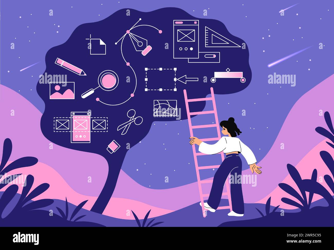 Interactive digital project Stock Vector Images - Alamy