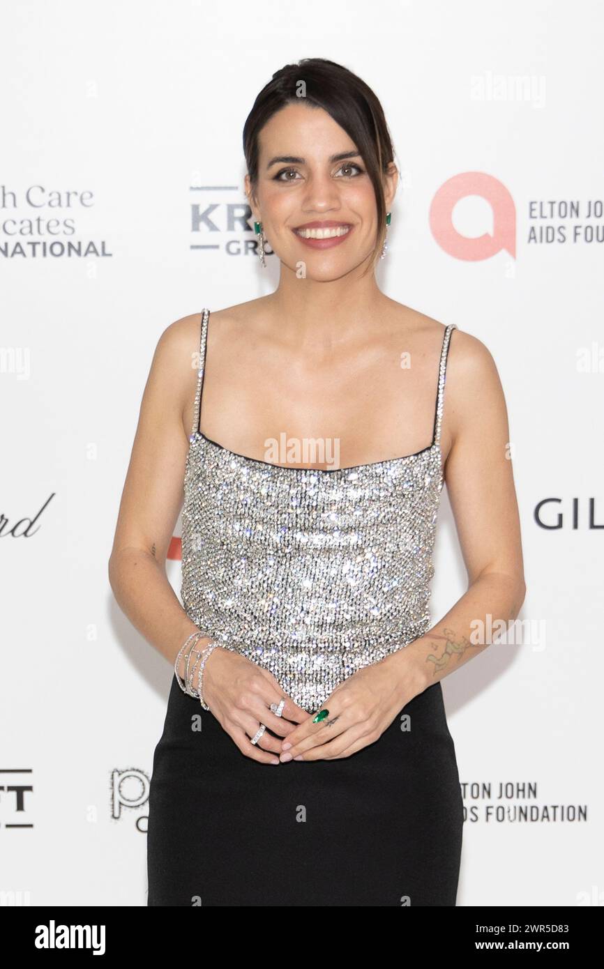 Natalie Morales attends the arrivals of the 32nd Annual Elton John AIDS ...