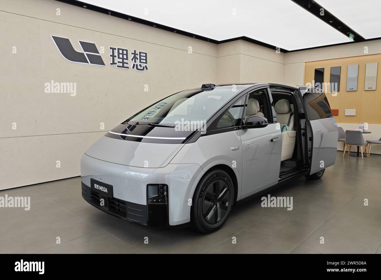 SHANGHAI, CHINA - MARCH 11, 2024 - Customers experience Li Auto's new MPV model MEGA at a Li ...