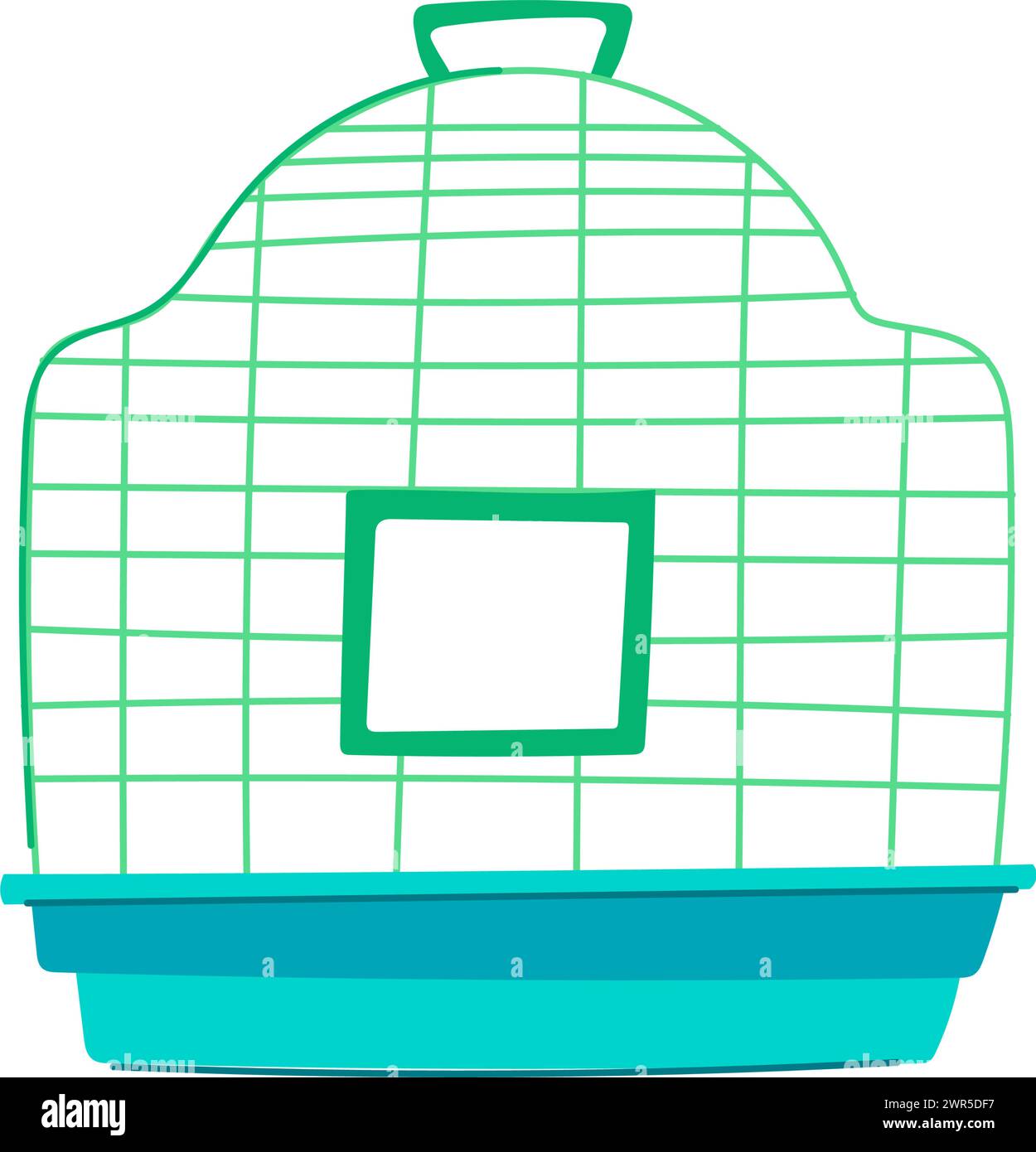 open bird cage cartoon vector illustration Stock Vector Image & Art - Alamy